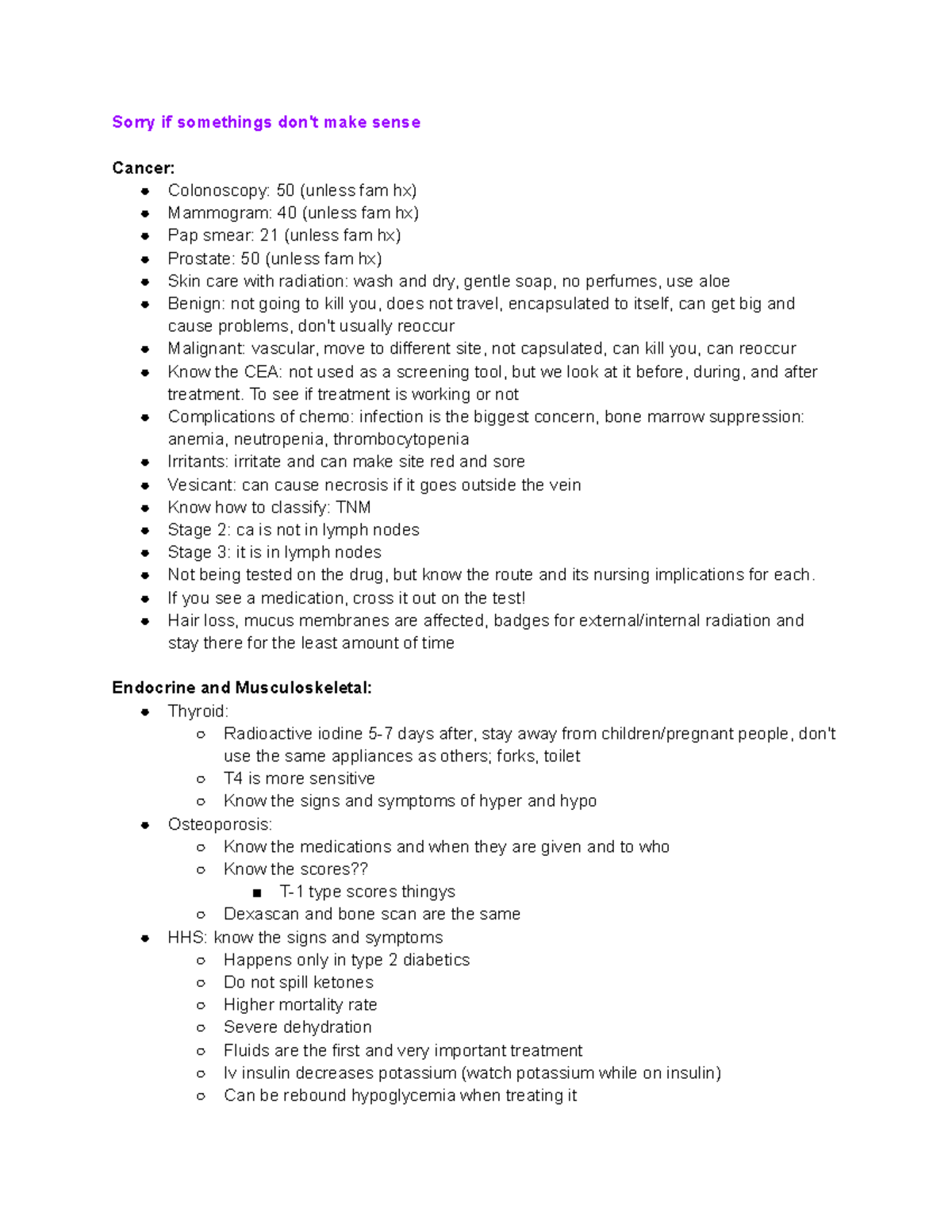 OA exam 3 review - Kelli fuller - Sorry if somethings don't make sense ...