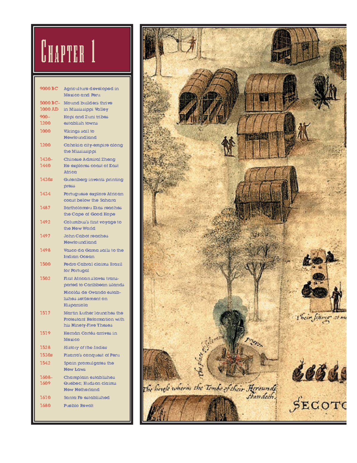Chapter 1 — A New World - 9000 BC Agriculture developed in Mexico and ...