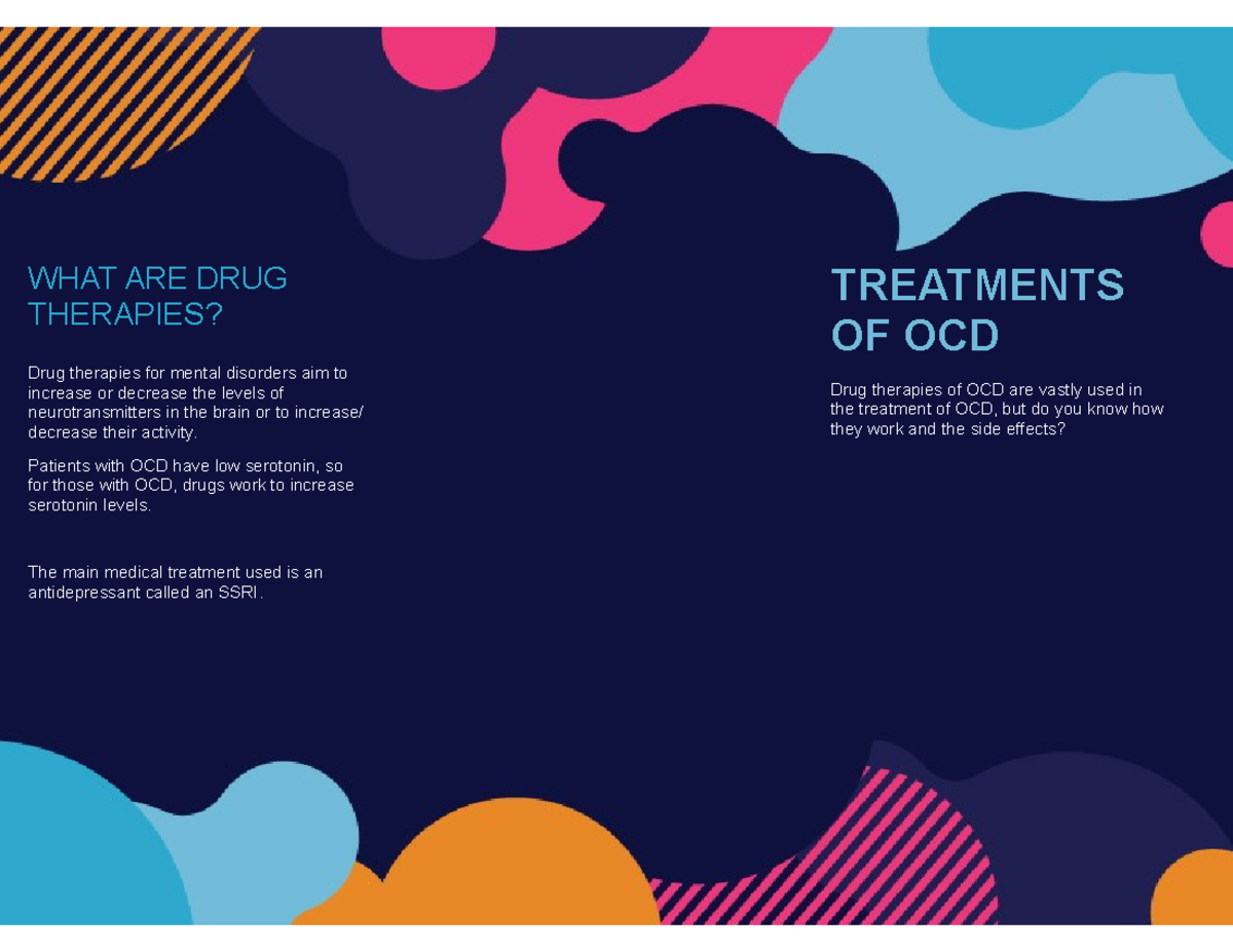 OCD SSRIS - Alevel - WHAT ARE DRUG THERAPIES? Drug therapies for mental ...