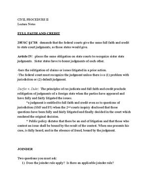 Statutory Interpleader § 1335 (federal Interpleader act) - CIVIL ...
