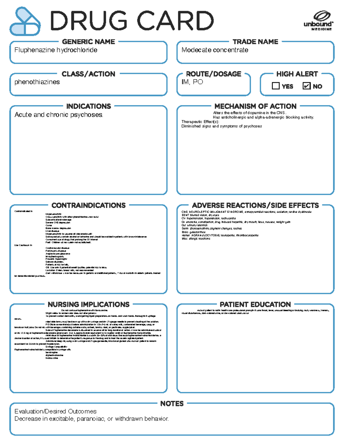 Unbound-medicine-drug-card 3 - NSG 3022 - Studocu