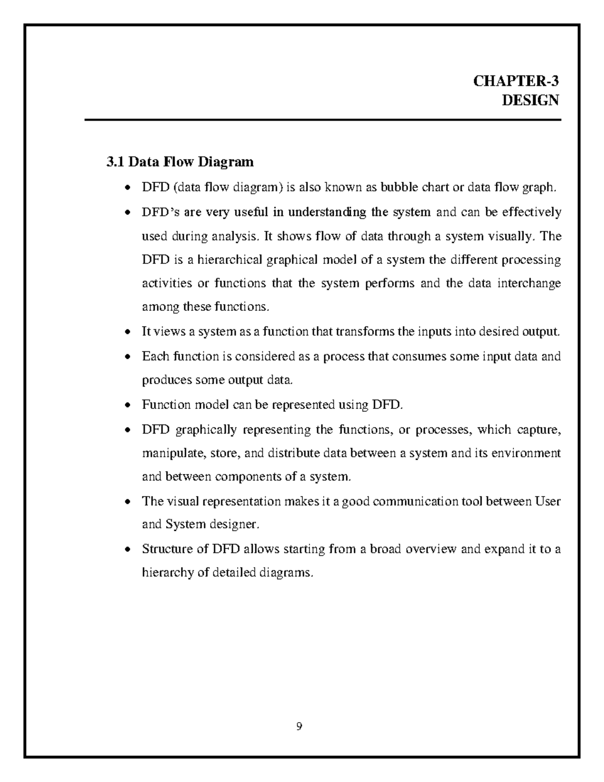Proejct Report Sample - Chapter 3 and 4 - CHAPTER- 3 DESIGN 3 Data Flow ...