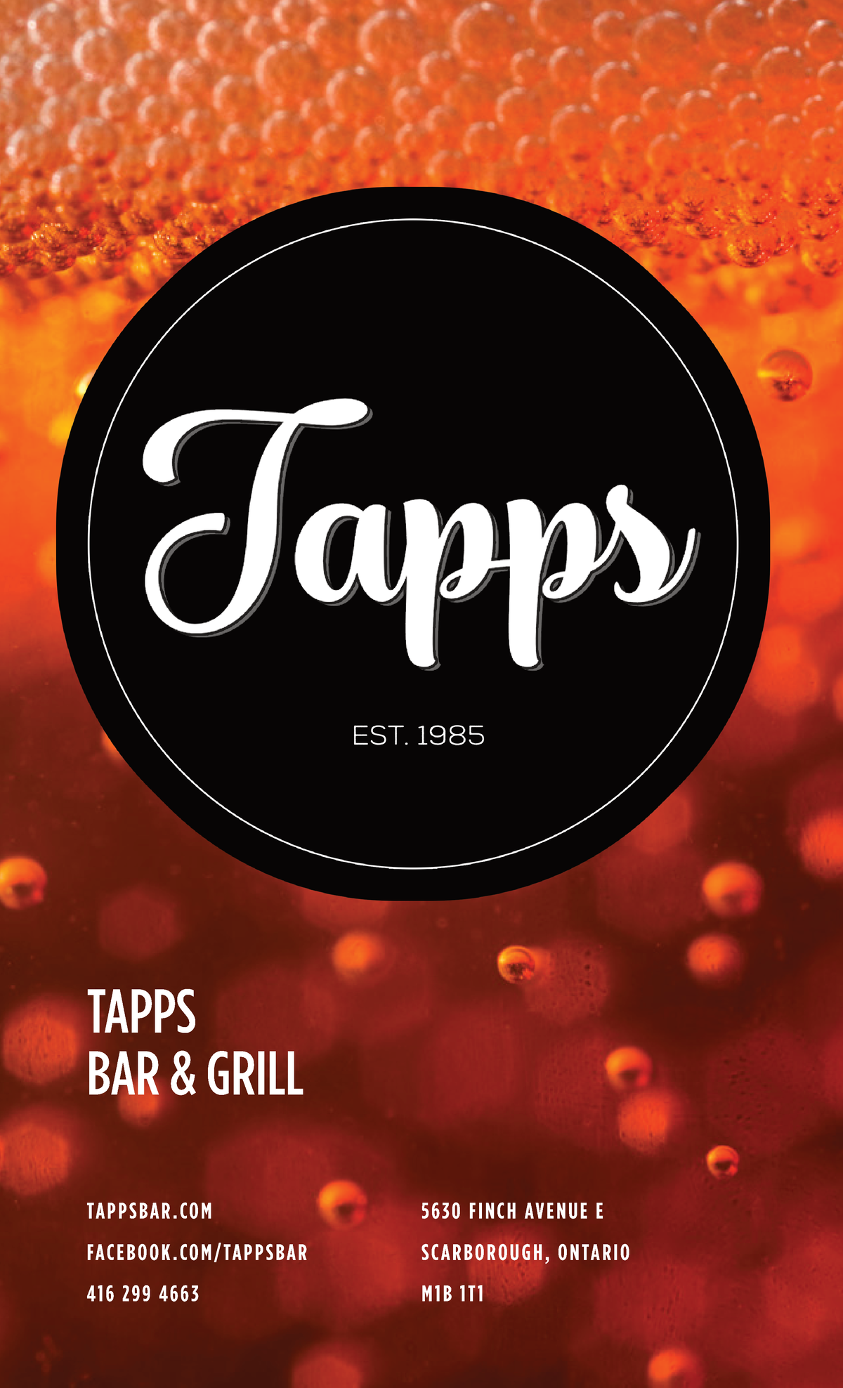 Tapps dinner menu 1.3v2-06 - TAPPS BAR & GRILL TA P P S BA R .CO M FAC ...