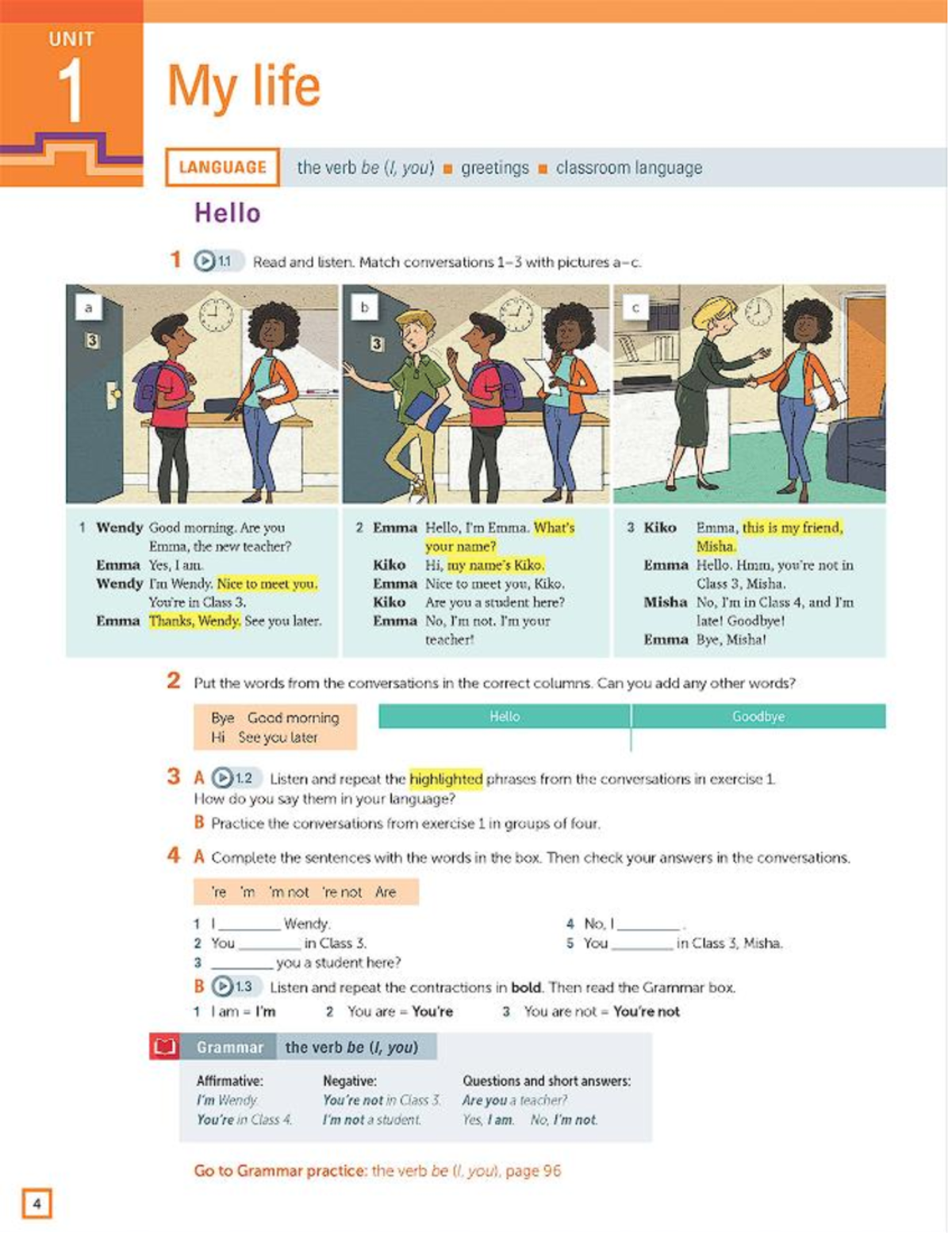 Module 1 - tarea 1 - UNIT 1 My life LANGUAGE the verb be (1, you ...