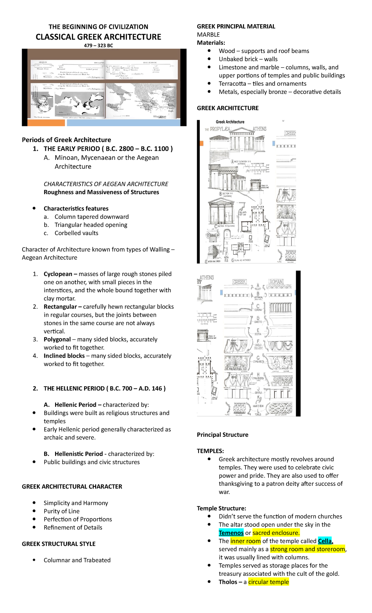 M2 History OF Architecture - THE BEGINNING OF CIVILIZATION CLASSICAL ...