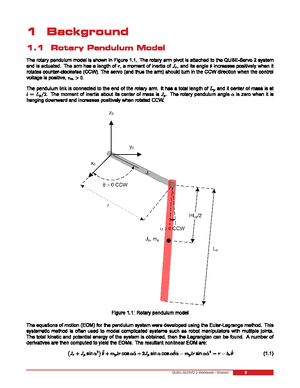 Made for science Quanser qube servo 2 Courseware Stud Matlab - Student Workbook Qube-Servo - Studocu