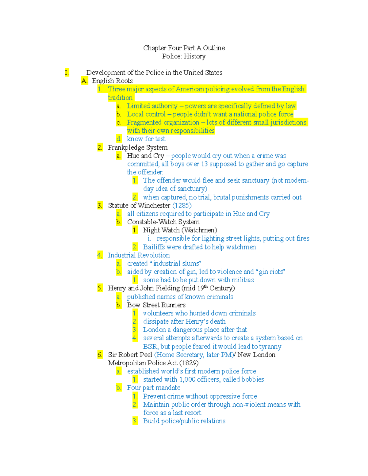 Chapter 4 Outline (A) - These are notes from the class that came ...