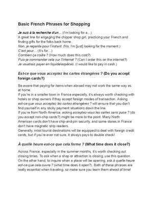 Common French Words and Phrases - Common French Words and Phrases Let’s ...