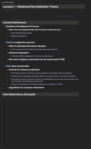 Lecture 4 - Logical Database Design, Data Definition Language - AP/ITEC 3220 - Studocu