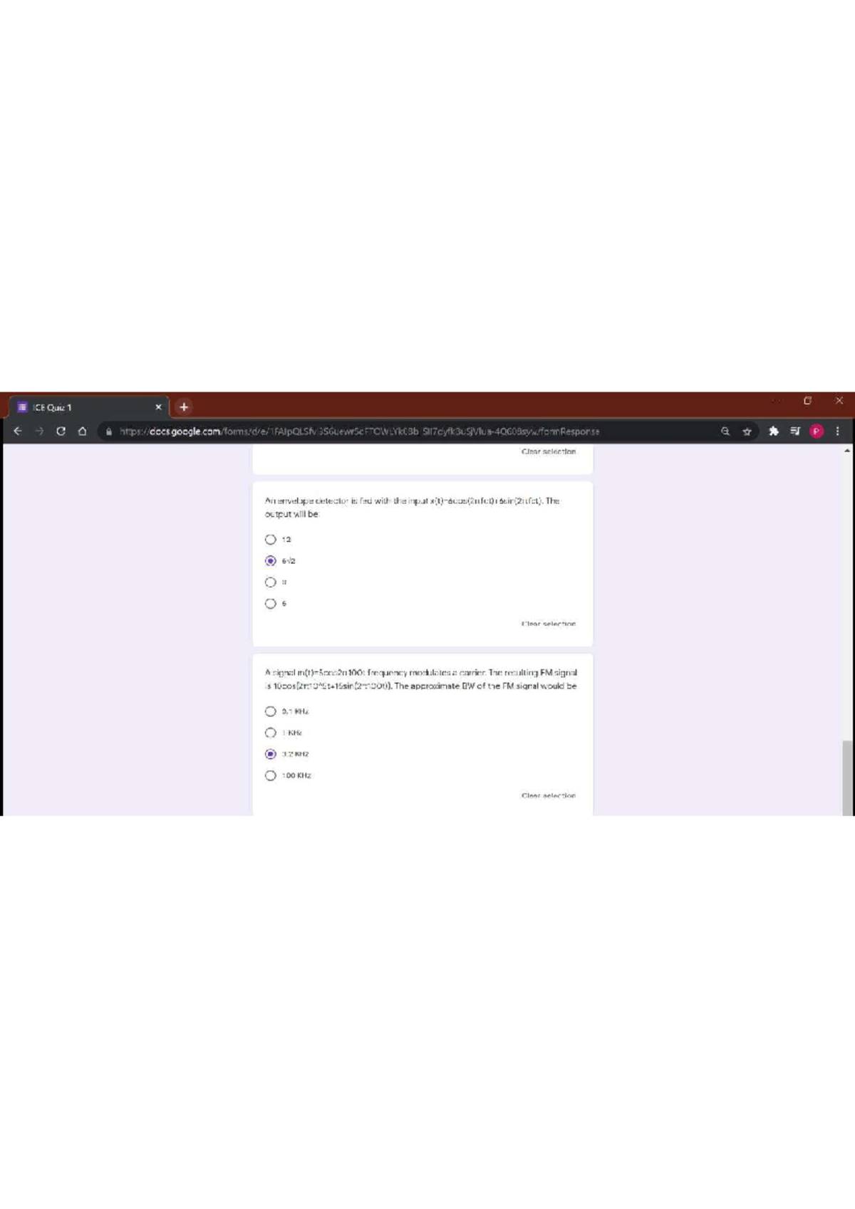 Quiz-1 - Quiz Questions are attached to this. - Simulation Of IC Engine ...
