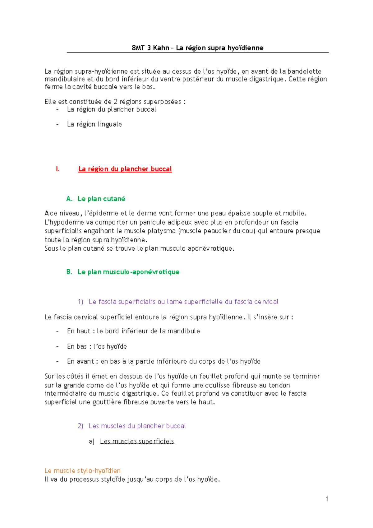 8MT3 Kahn - La région supra-hyoïdienne - 8MT 3 Kahn – La région supra ...