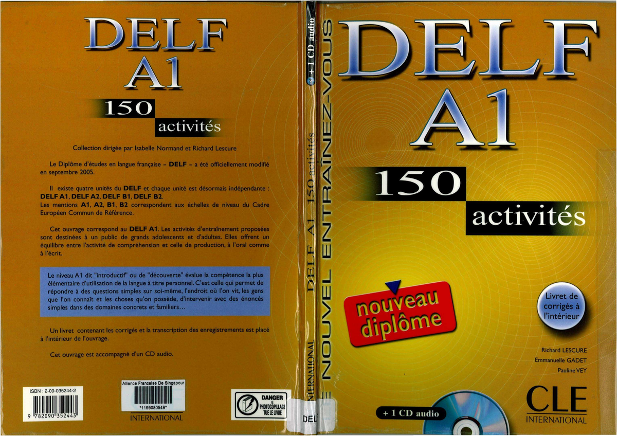 DELF A1 nouveau diplome 150 activites Bo - ·· 150 activités Collection ...