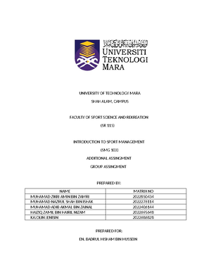 MGT162 Indivudually - EXAMPLE ASSIGNMENT - Individual assignment - Studocu
