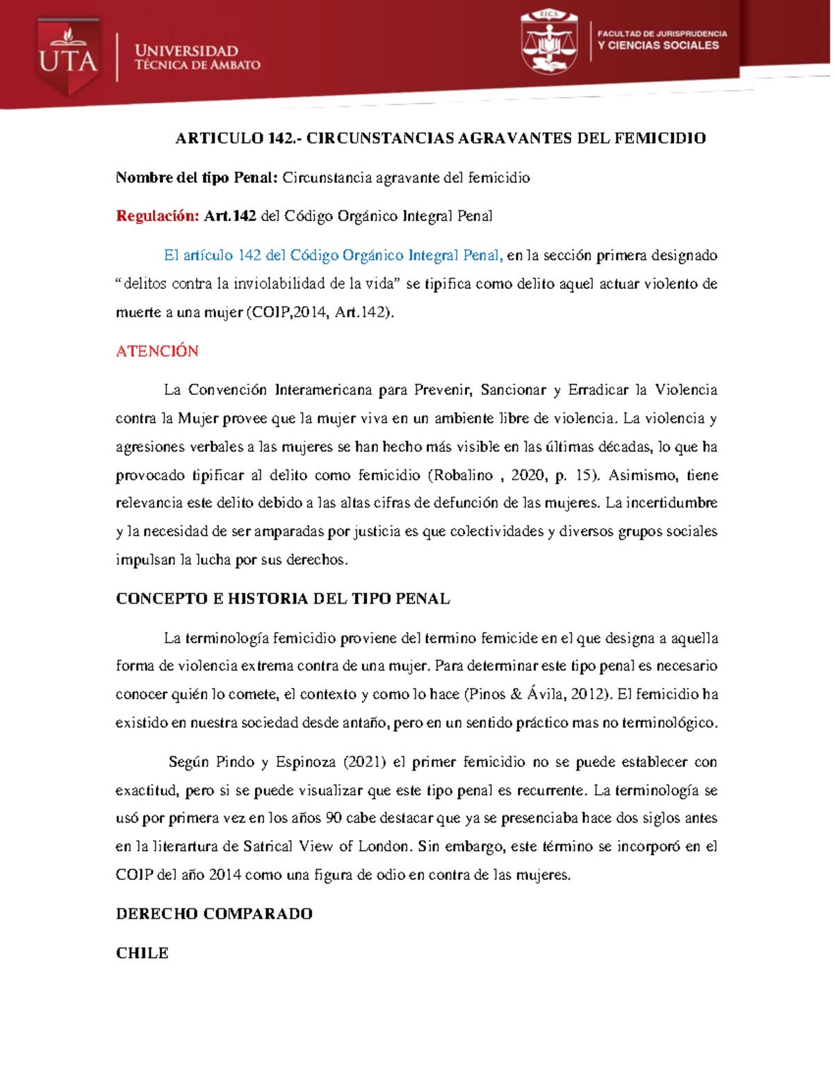 Art.142 Circunstancias agravantes del femicidio Richard Ruiz - ARTICULO ...