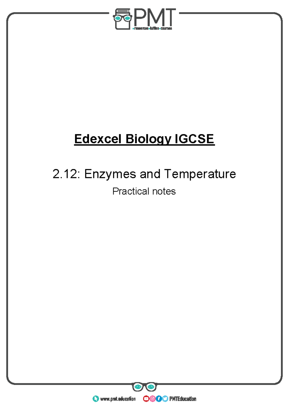 Enzymes : Temperature - agdsdgfaedg - Edexcel Biology IGCSE 2: Enzymes ...