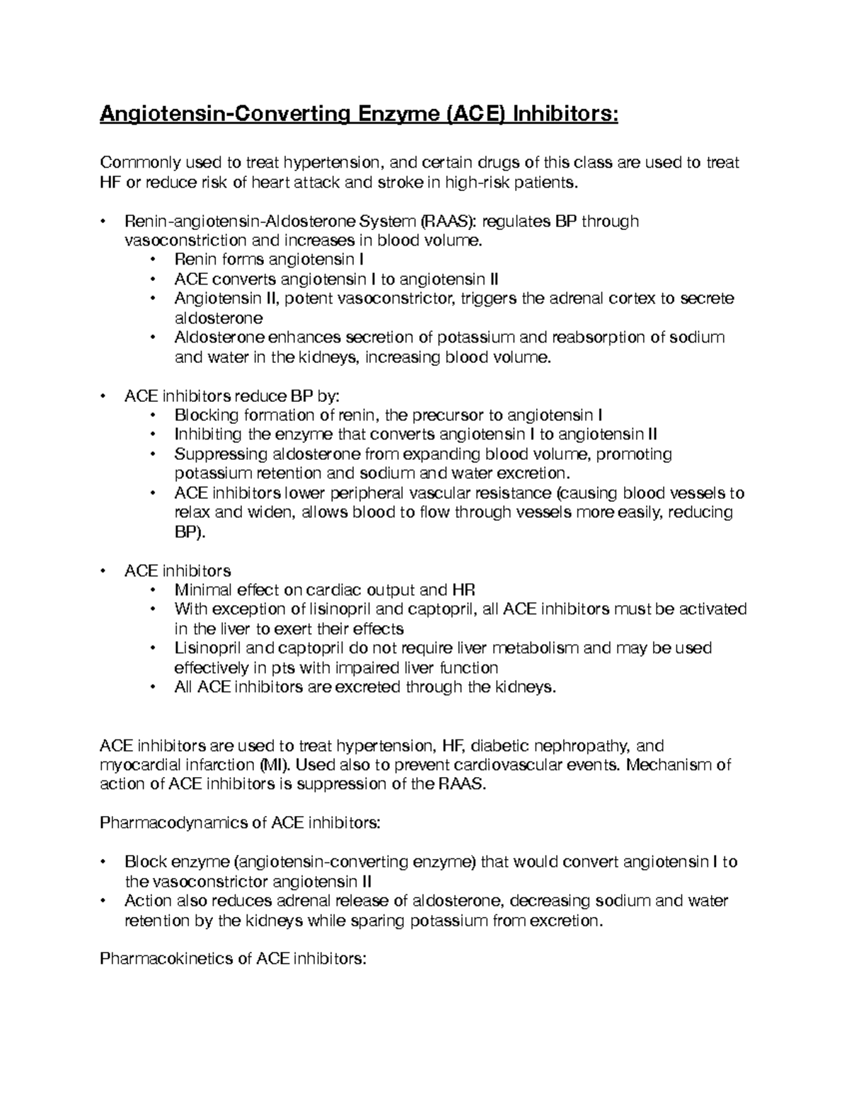 Angiotensin-Converting Enzyme (ACE) Inhibitors pdf - Angiotensin ...