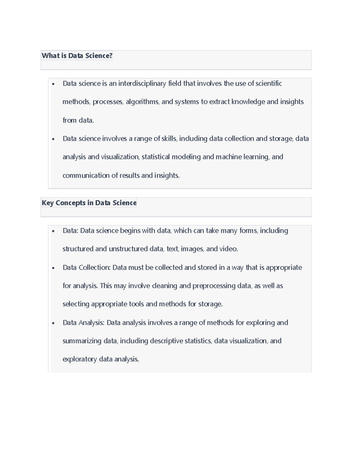 Data Science Notes What Is Data Science • Data Science Is An