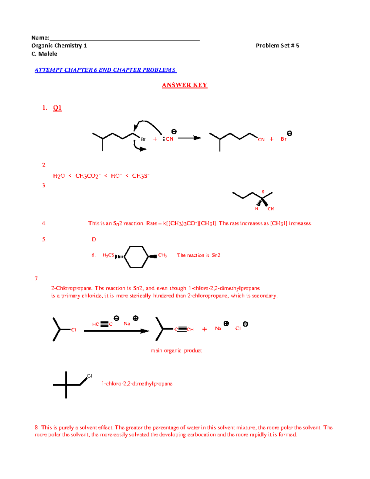 Practice problems set 6 Key - Name ...