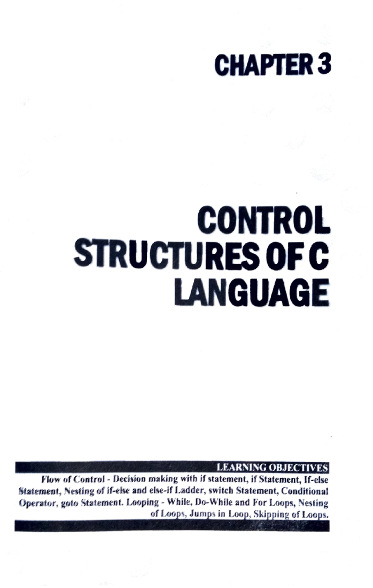 CS Mod3 - Notes - CHAPTER 3 CONTROL STRUCTURES OF C LANGUAGE LEARNING ...