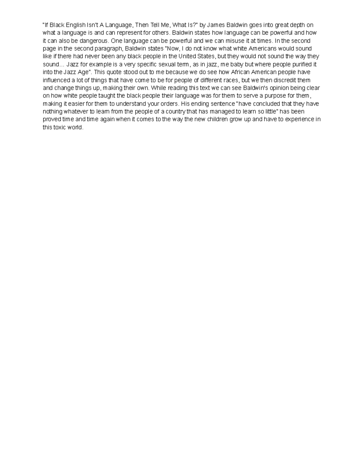 Untitled document-25 - poem summary - “If Black English Isn’t A ...