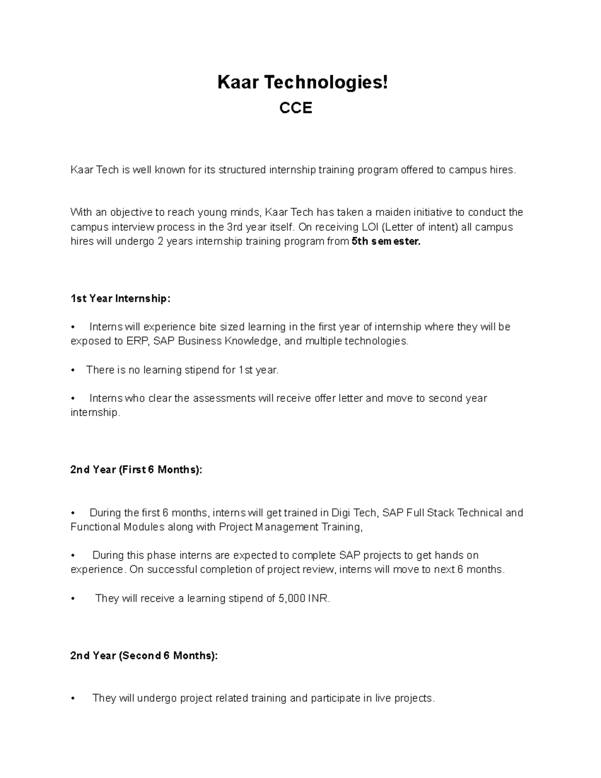 Full stack (development) - Kaar Technologies! CCE Kaar Tech is well ...