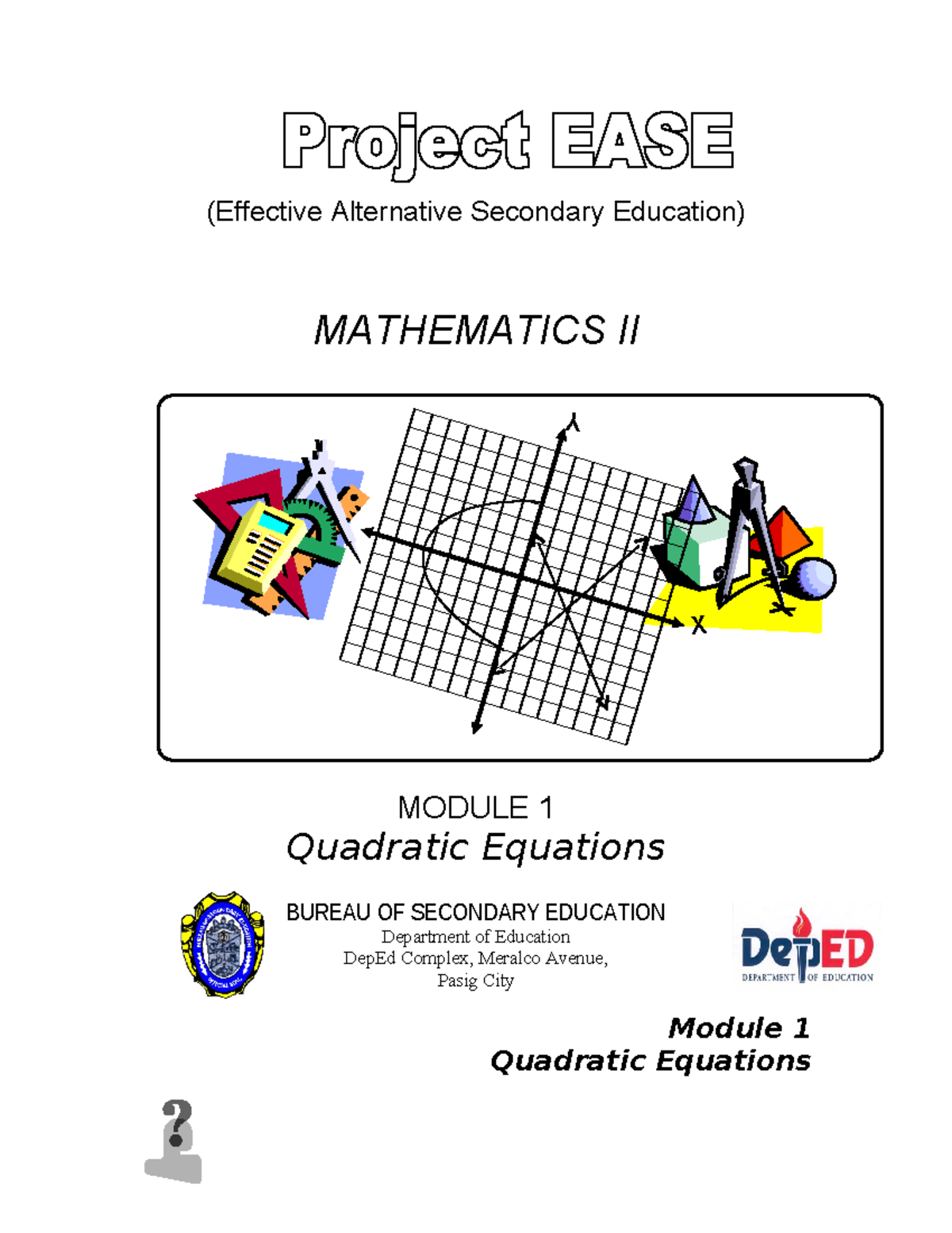 Quadratic Equation 1 - material - (Effective Alternative Secondary ...