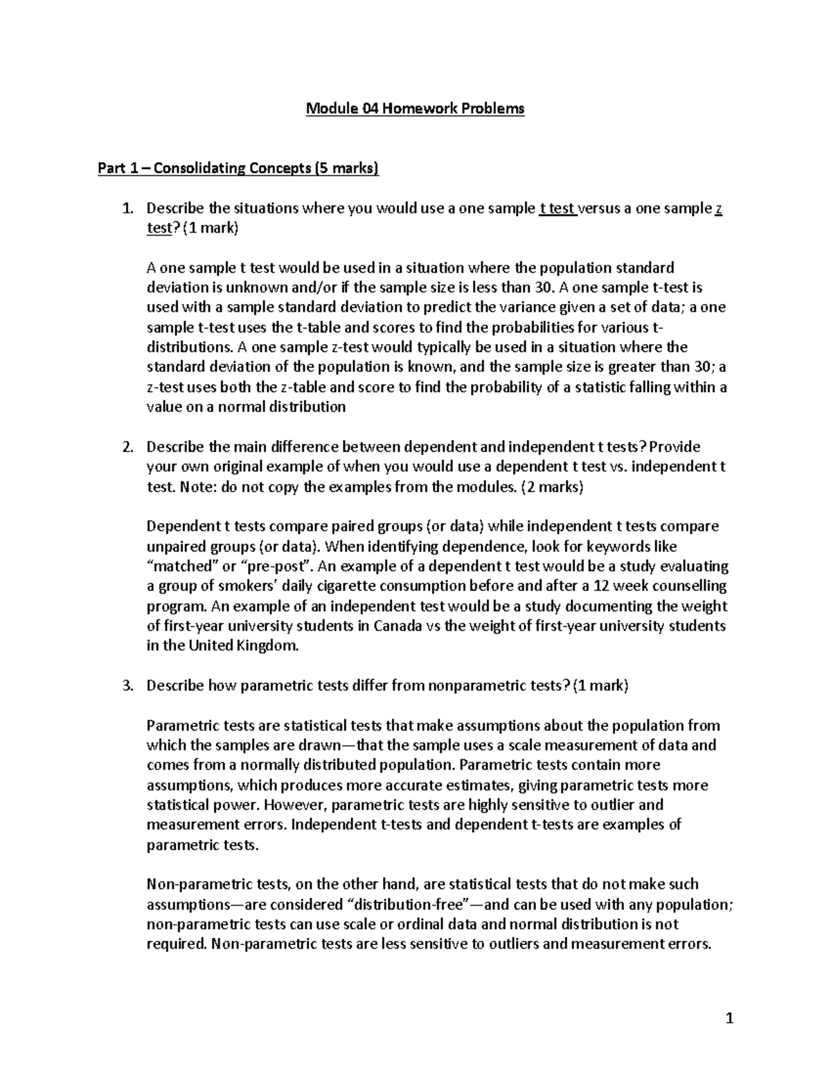 HSCI 190 Module 4 HW Summary - Module 04 Homework Problems Part 1 ...