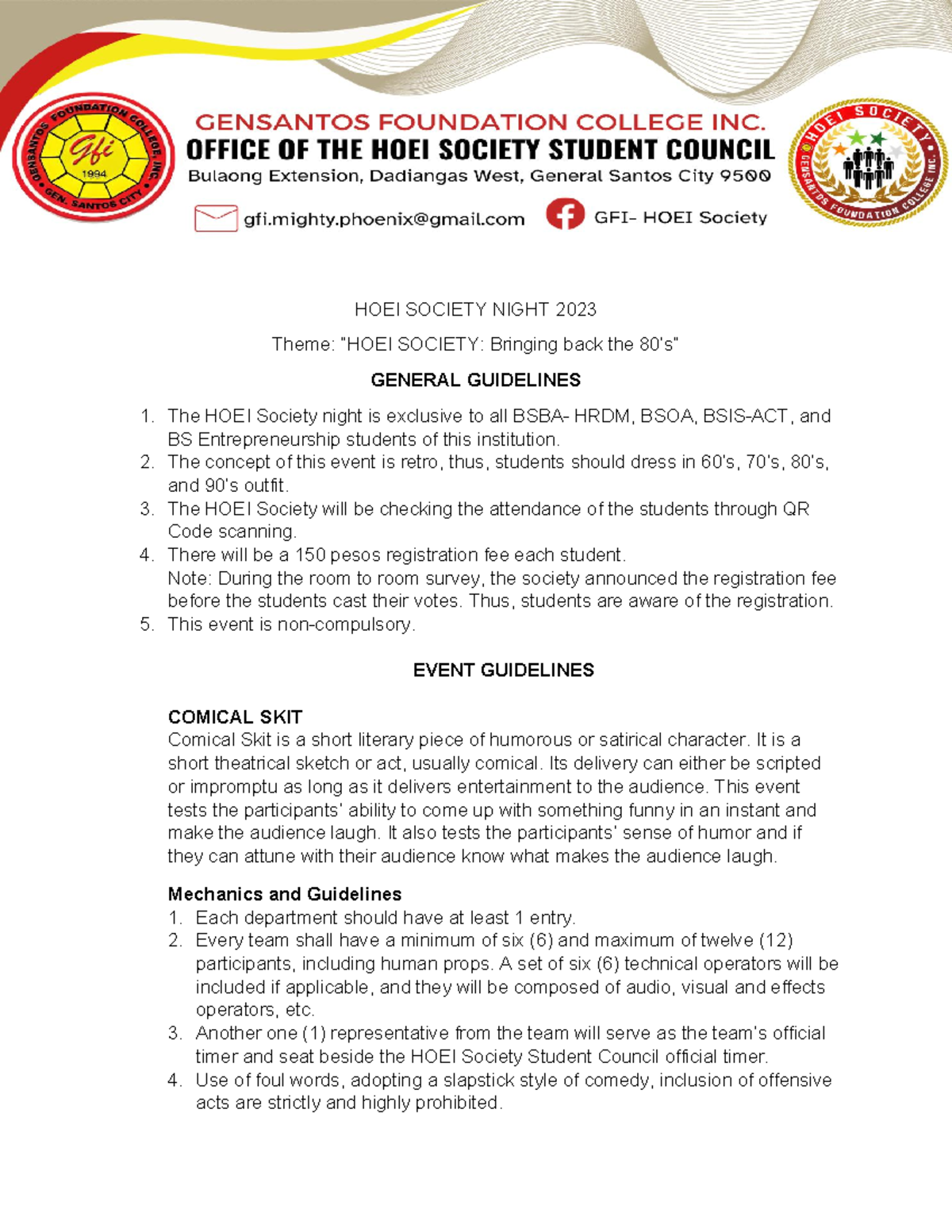 HOEI-Society-Night - Nothing - HOEI SOCIETY NIGHT 2023 Theme: “HOEI ...