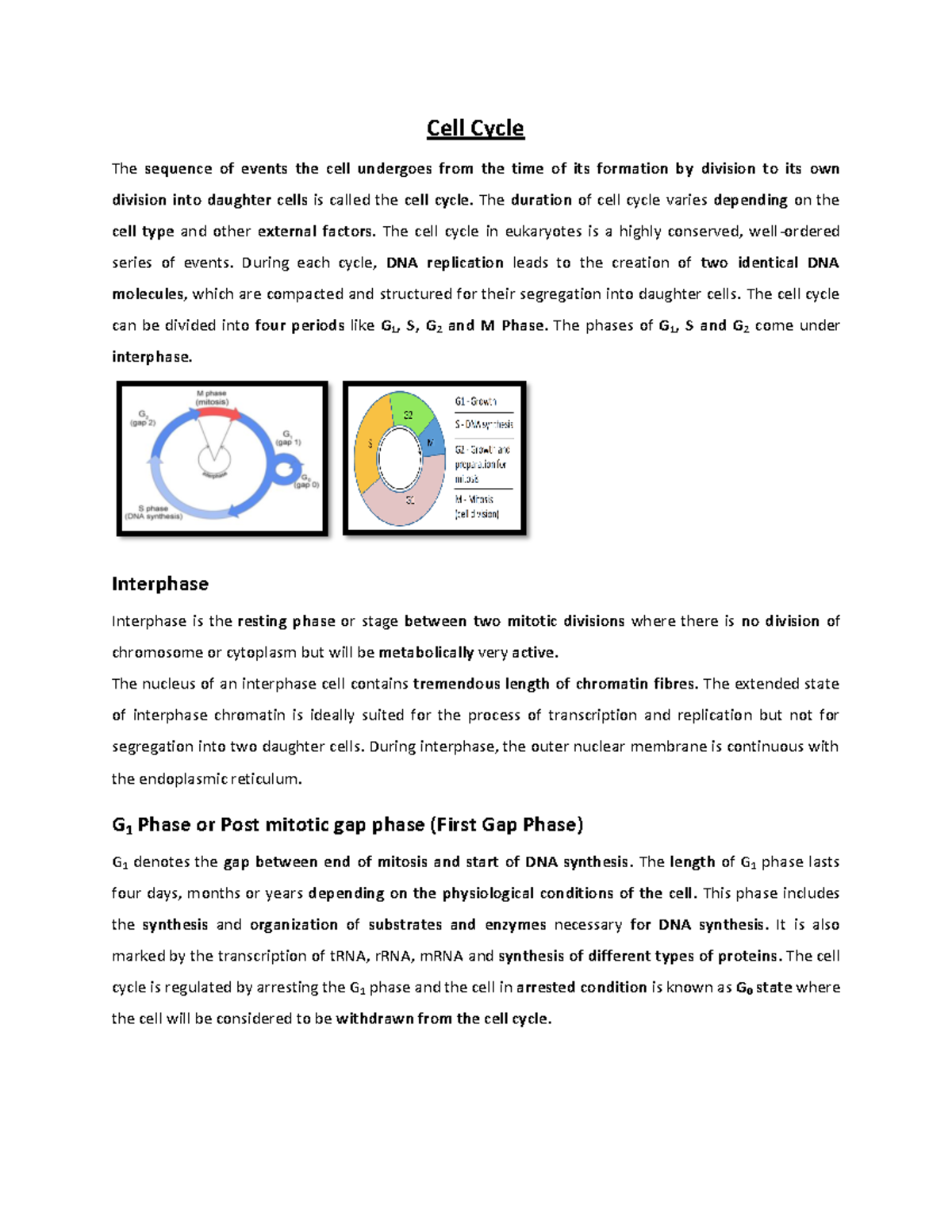 Cell Cycle - Cell Cycle The sequence of events the cell undergoes from ...