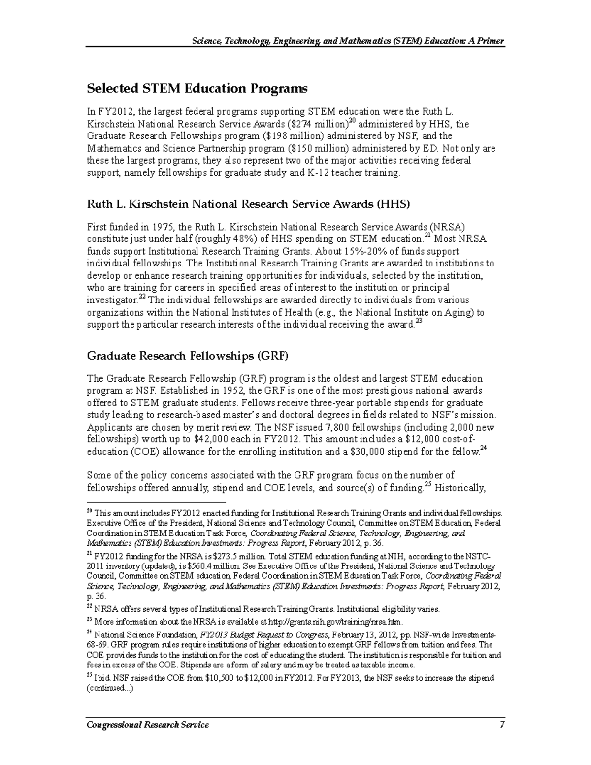 R42642-11 - notes - Science, Technology, Engineering, and Mathematics ...