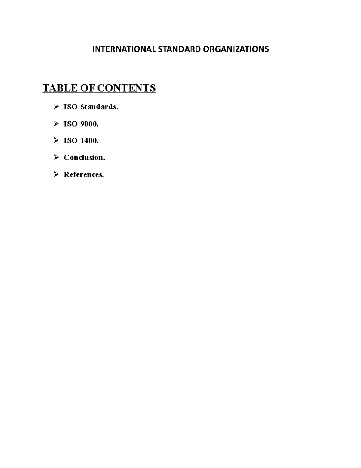 International Standard Organizations - INTERNATIONAL STANDARD ...