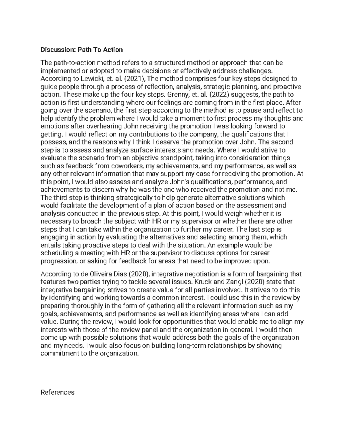 Discussion Thread Path to Action - Discussion: Path To Action The path ...