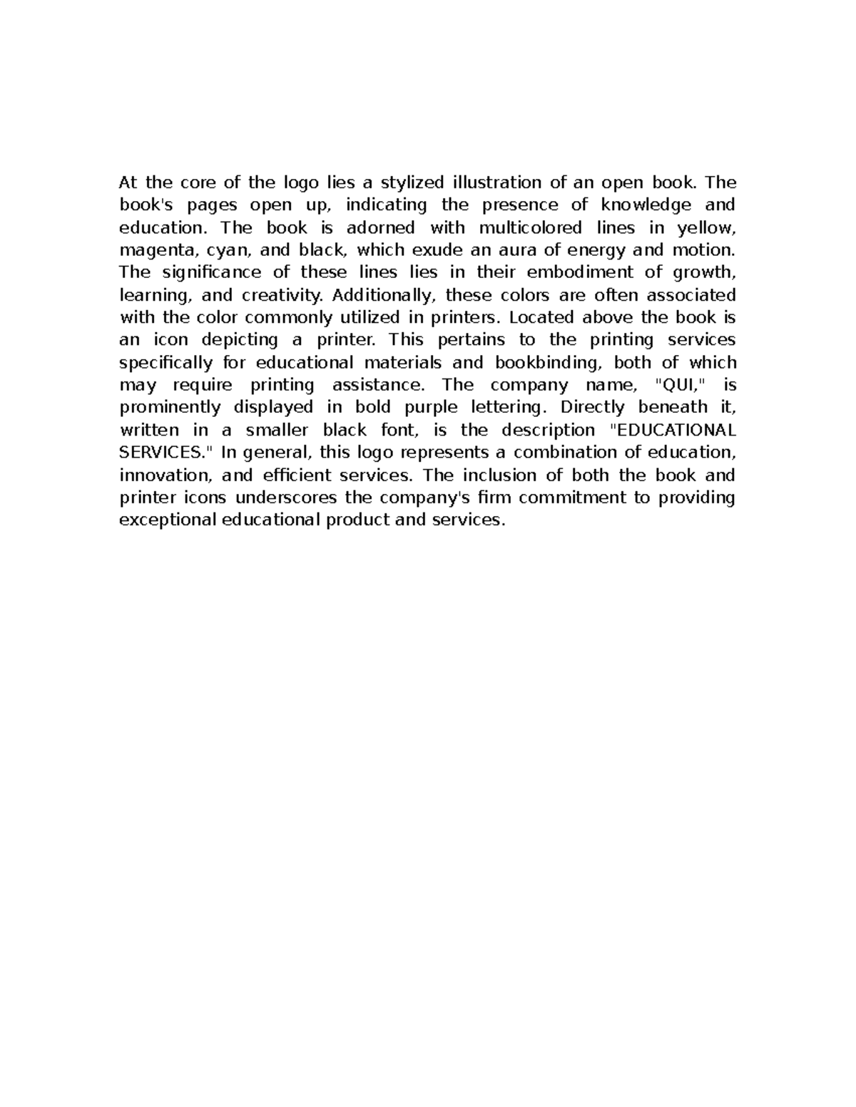 Description of the logo - At the core of the logo lies a stylized ...