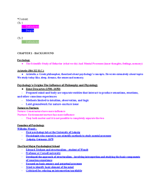 PSYC-105 Lecture Notes - Hearing: The Auditory System Sound Mechanical ...