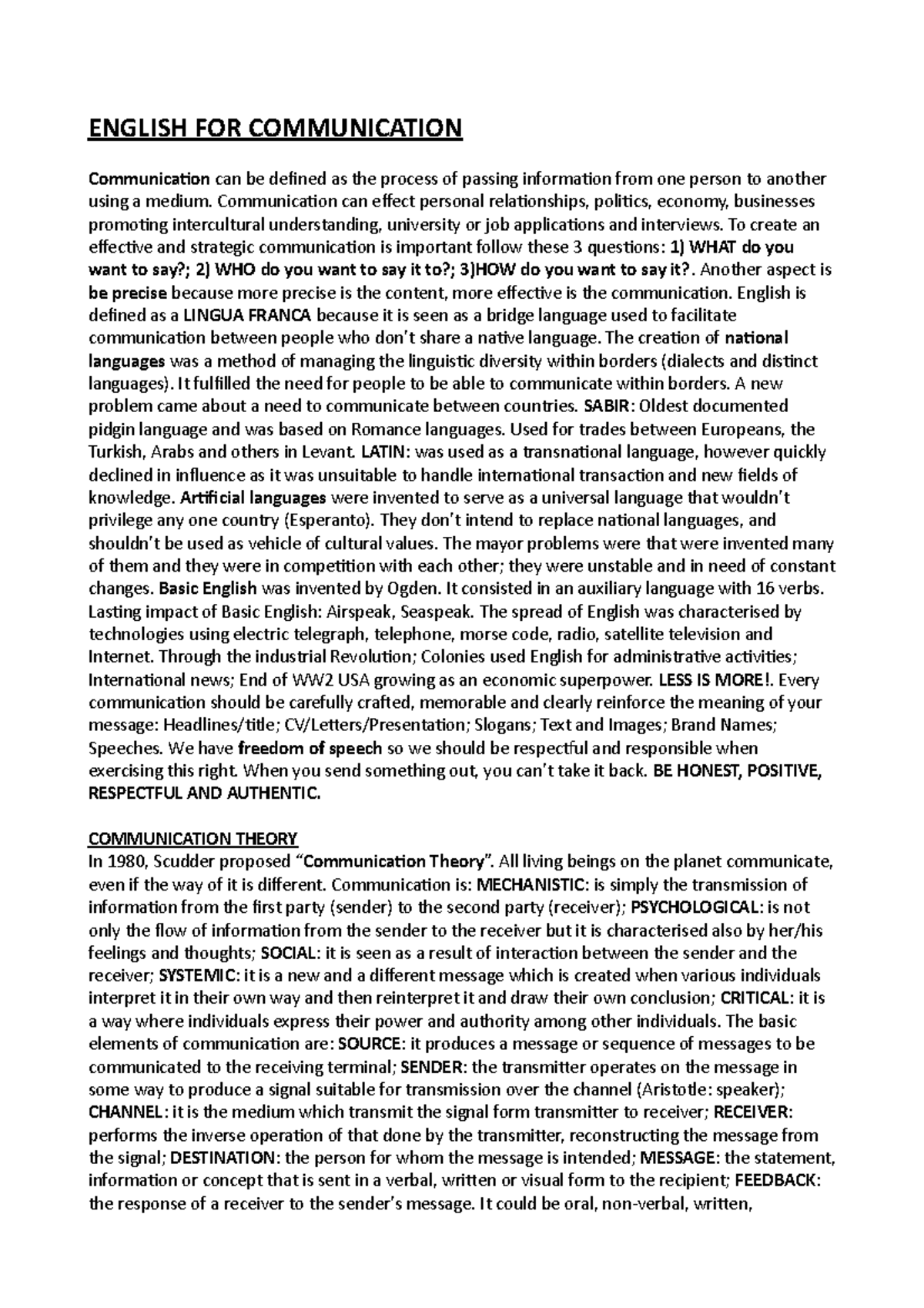 English FOR Communication Mcintire - ENGLISH FOR COMMUNICATION ...