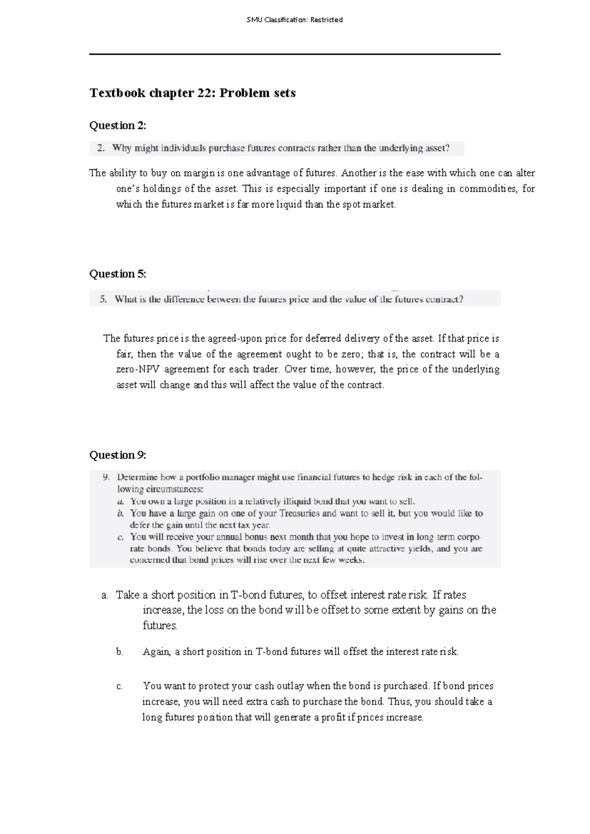 Practice questions - week 12 - Textbook chapter 22: Problem sets ...