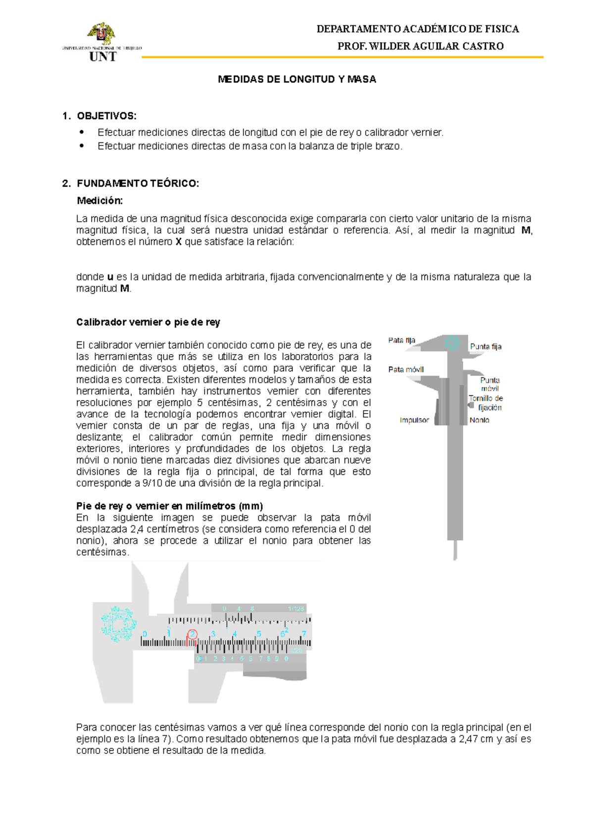 01 Laboratorio Virtual Medidas DE Longitud Y MASA- Fisica - PROF. WILDER AGUILAR CASTRO MEDIDAS ...