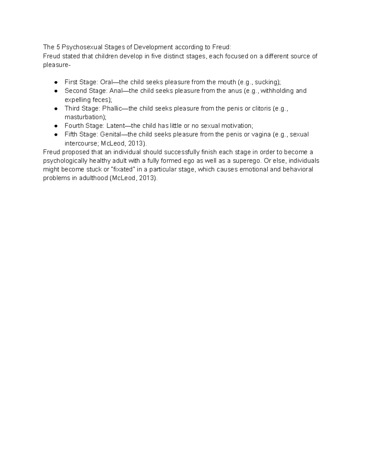 The 5 Psychosexual Stages of Development according to Freud - , sucking ...