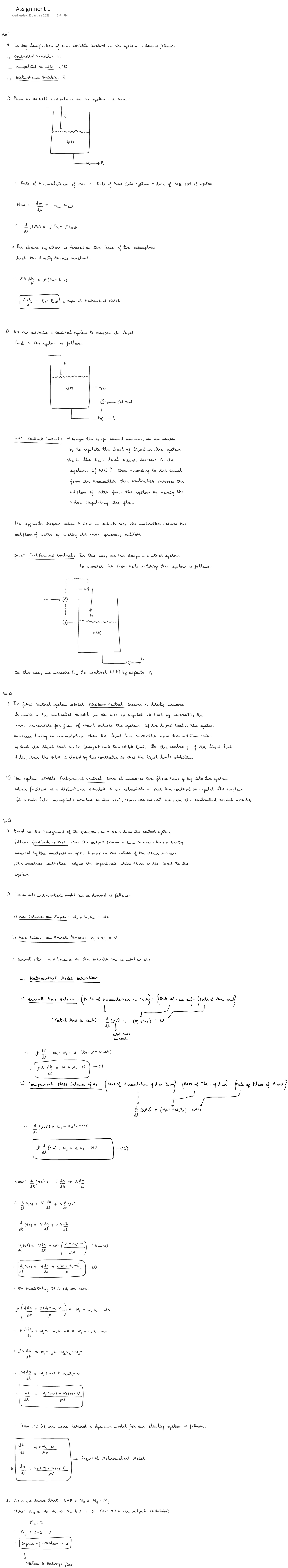 Assignment 1 - CHBE 356 - Studocu