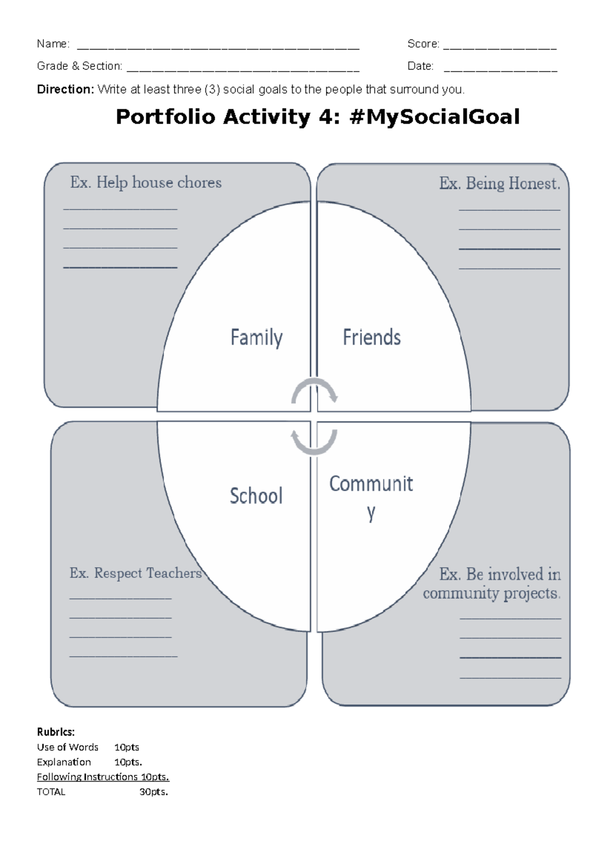 Portfolio-Act-4-My Social Goal - Humanities and Social Sciences (HUMSS ...