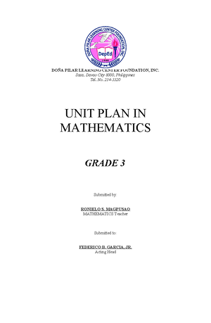 Detailed Lesson PLAN NO 2 pdf - I. Lesson Objectives a) Identify action words or verbs in a ...