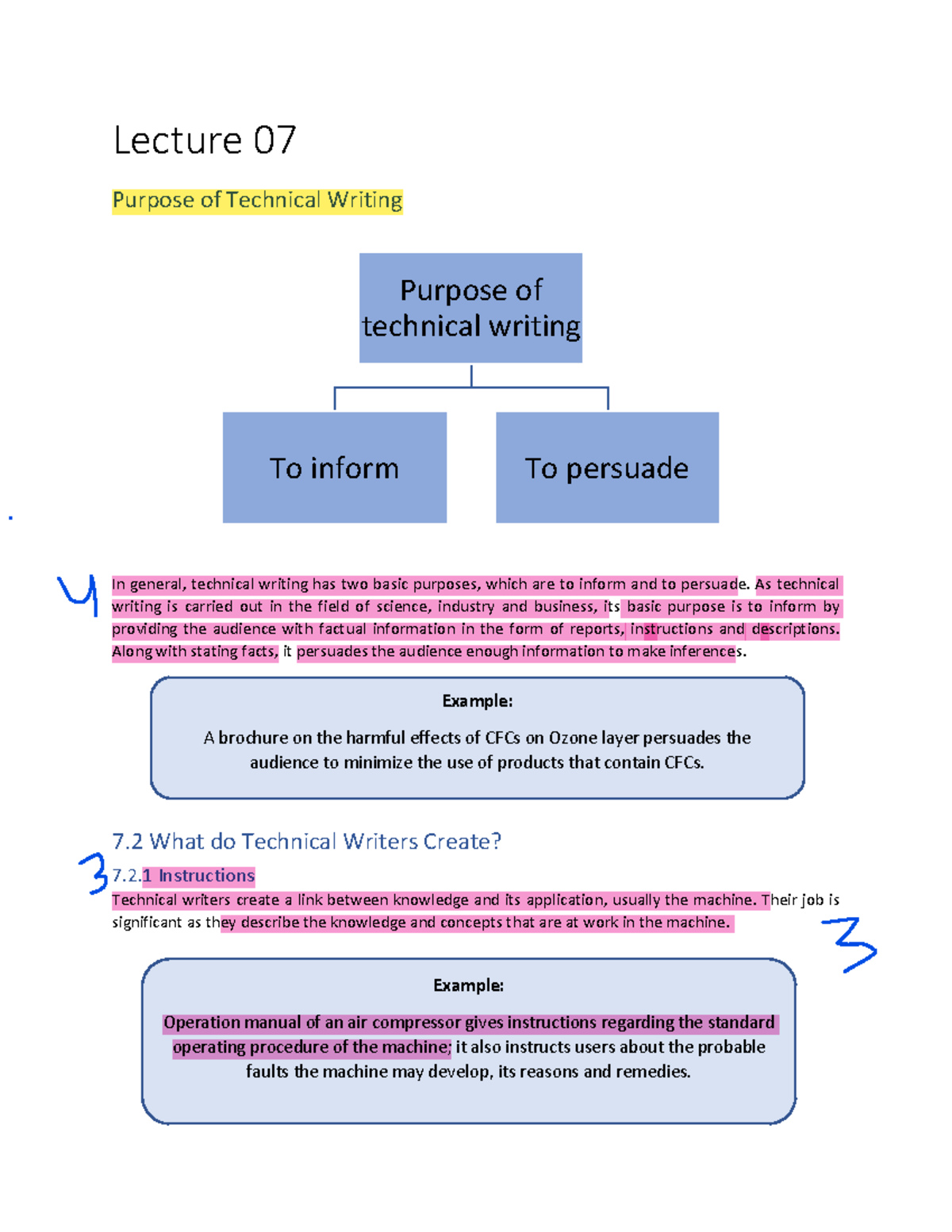 Hum102 Handouts Lecture 07 Lecture 07 Purpose Of Technical Writing In General Technical