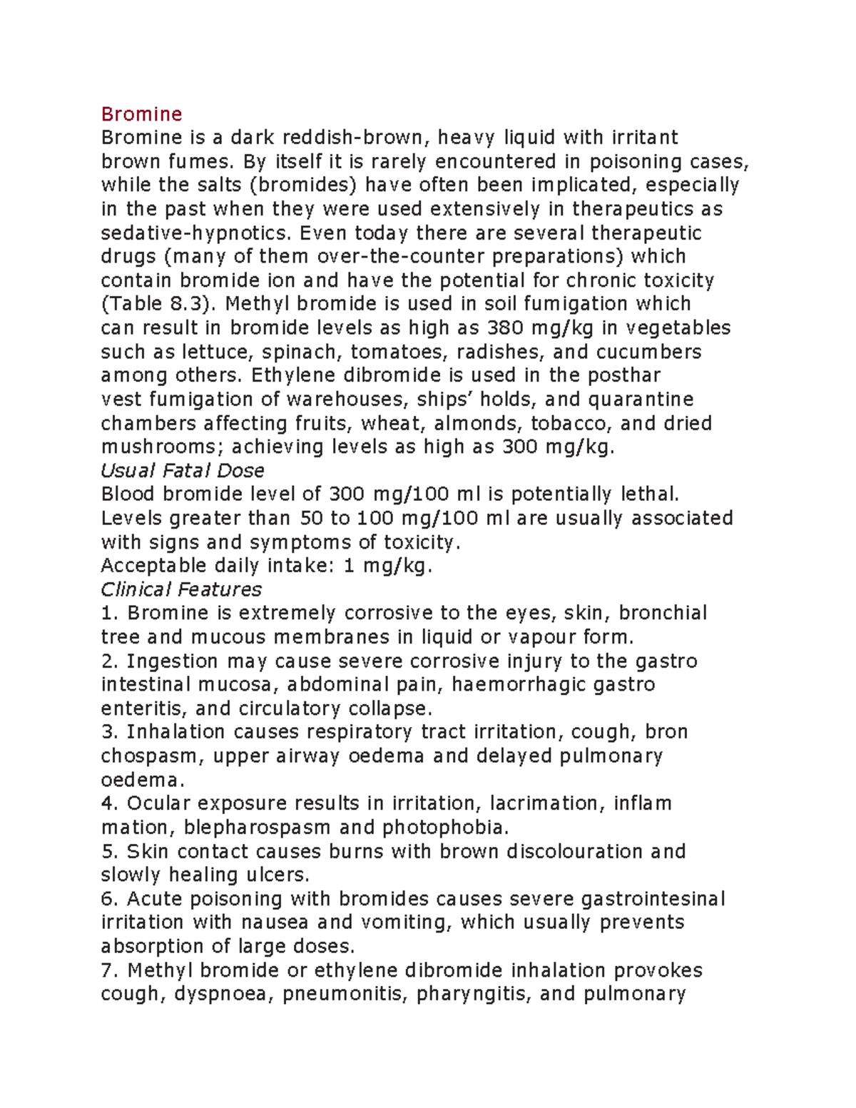 Bromine - Bromine Bromine is a dark reddish-brown, heavy liquid with ...