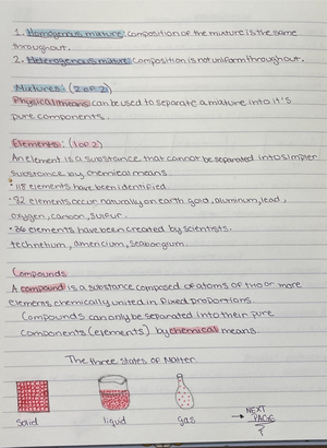 Chemistry chapter 1 (What is Chemistry?) - CHEM 1110 - Studocu