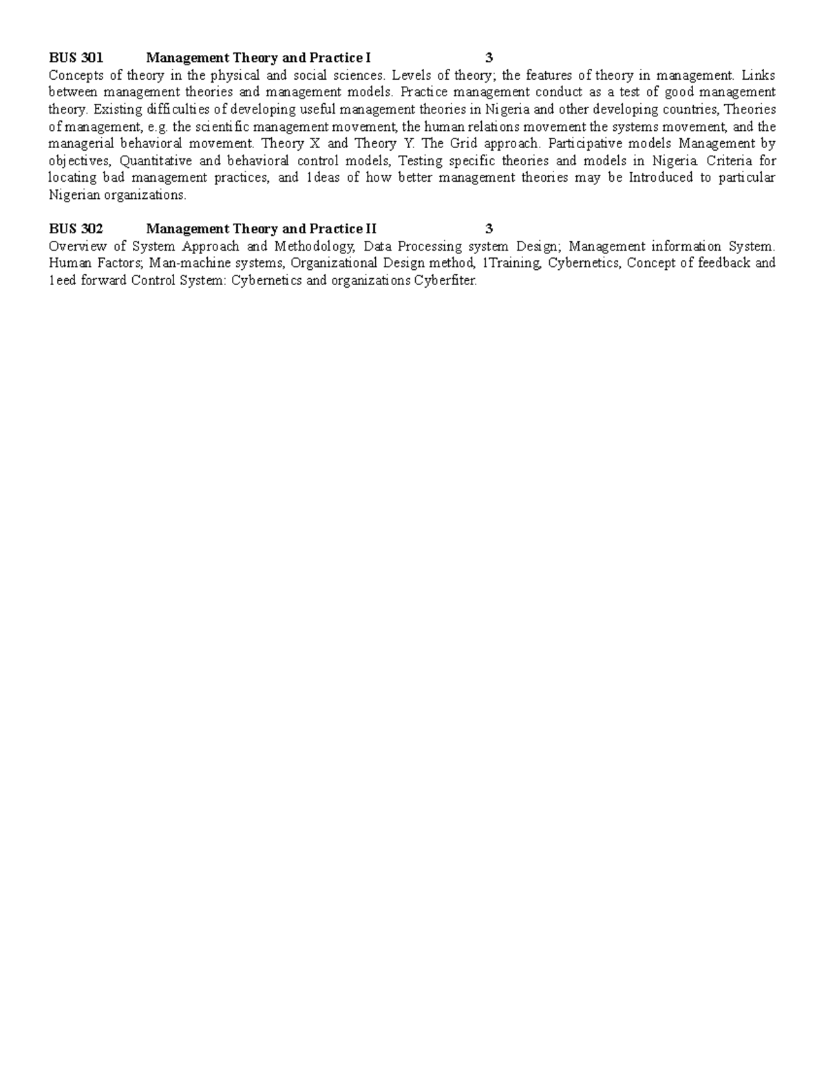 Course Content - This contains a guide for study - BUS 301 Management ...