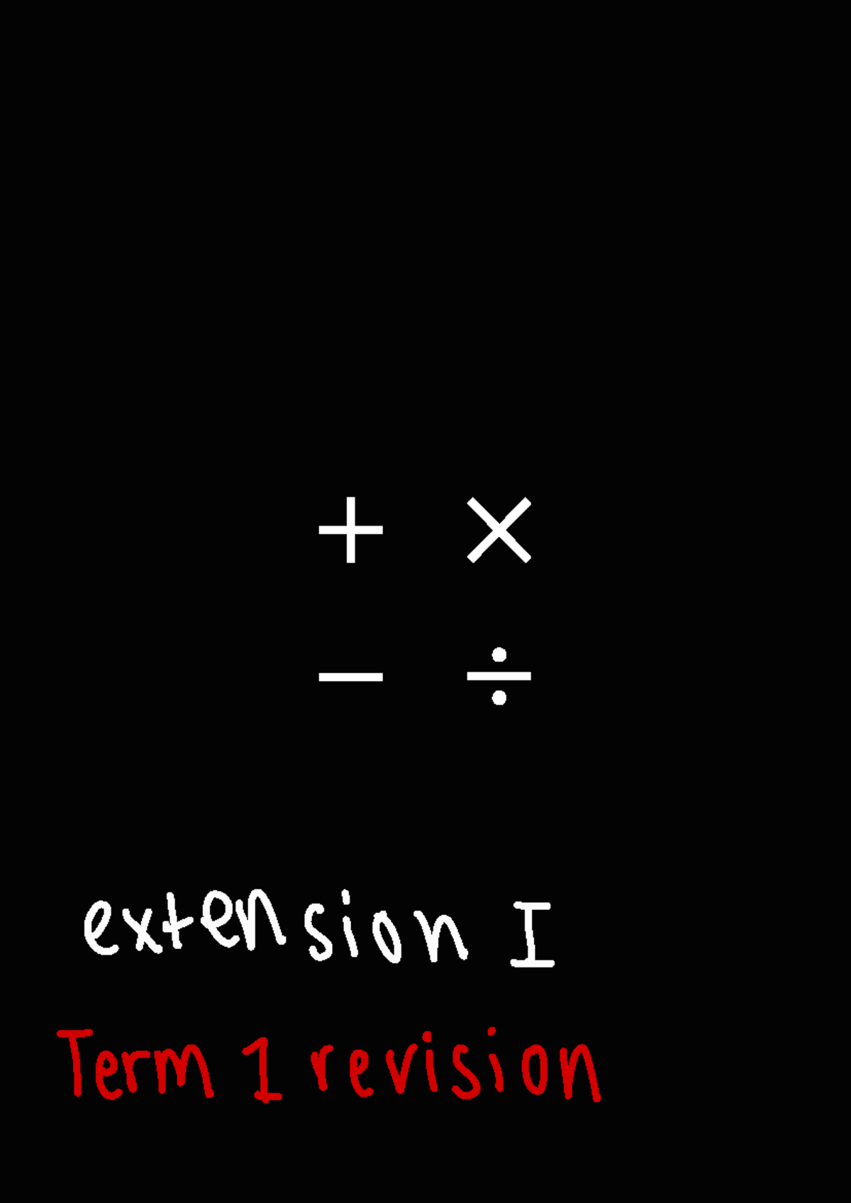 Math Ext 1 Revision Term1 2 - extension I Term 1 revision doub ! P = 2 ...