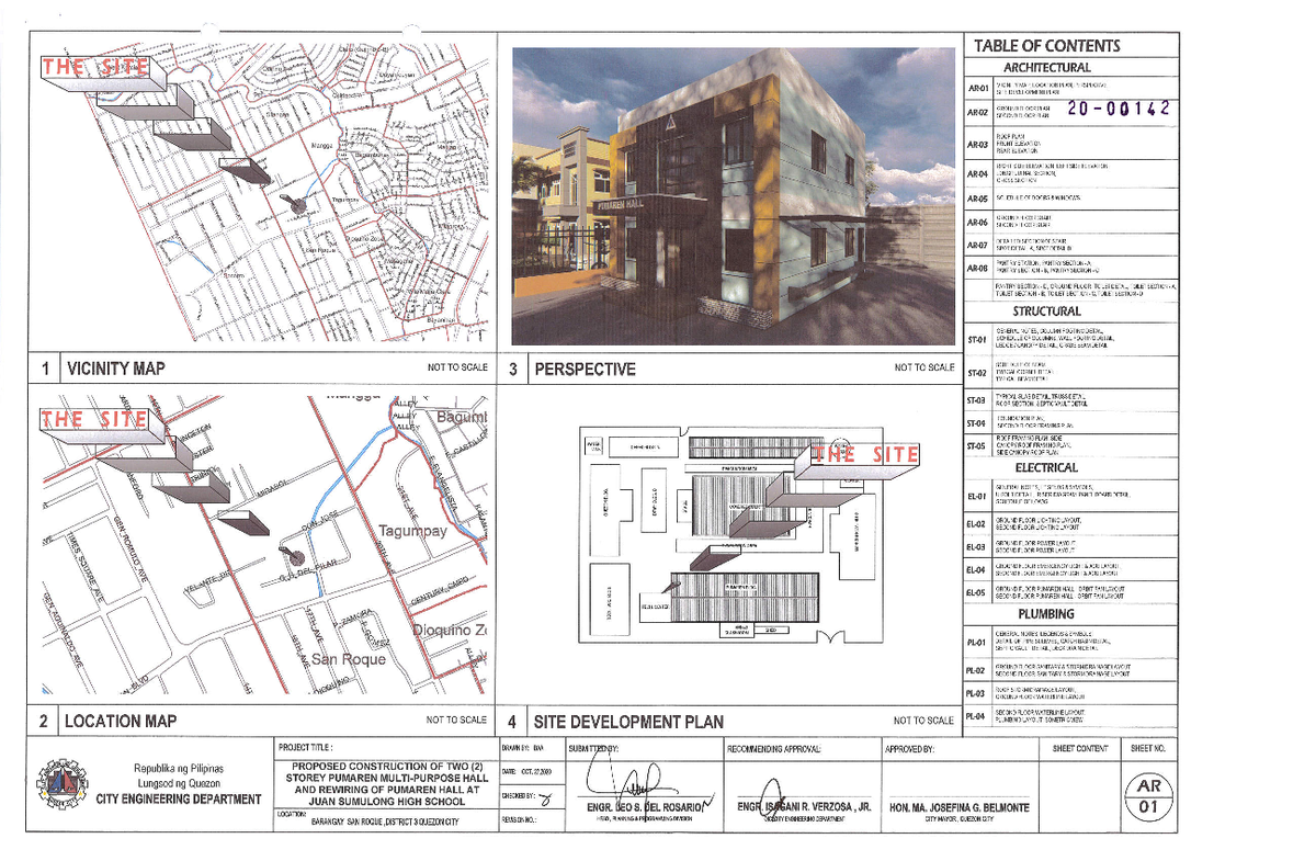 PLAN 20 00142 Proposed Construction of Two 2 Storey Pumaren Multi ...