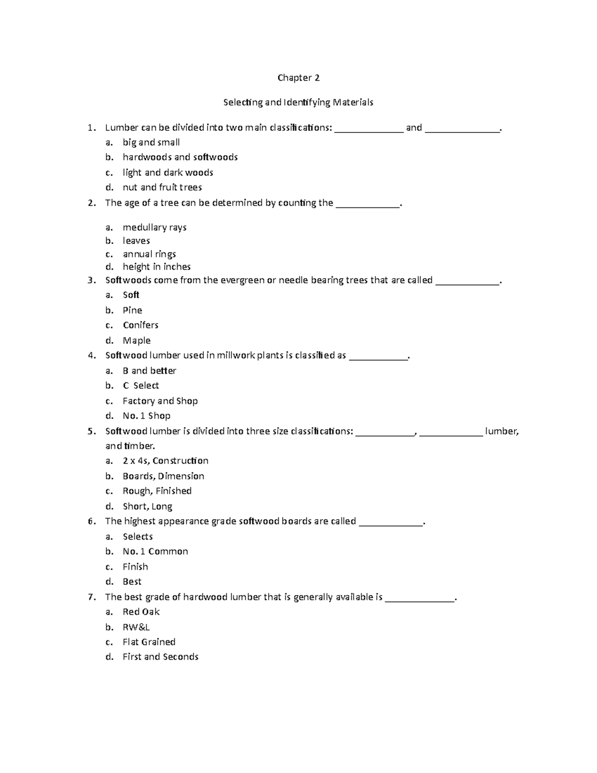 Chapter 2 Worksheet: WOOD shop homwork - EDU A607 - Harvard - Studocu
