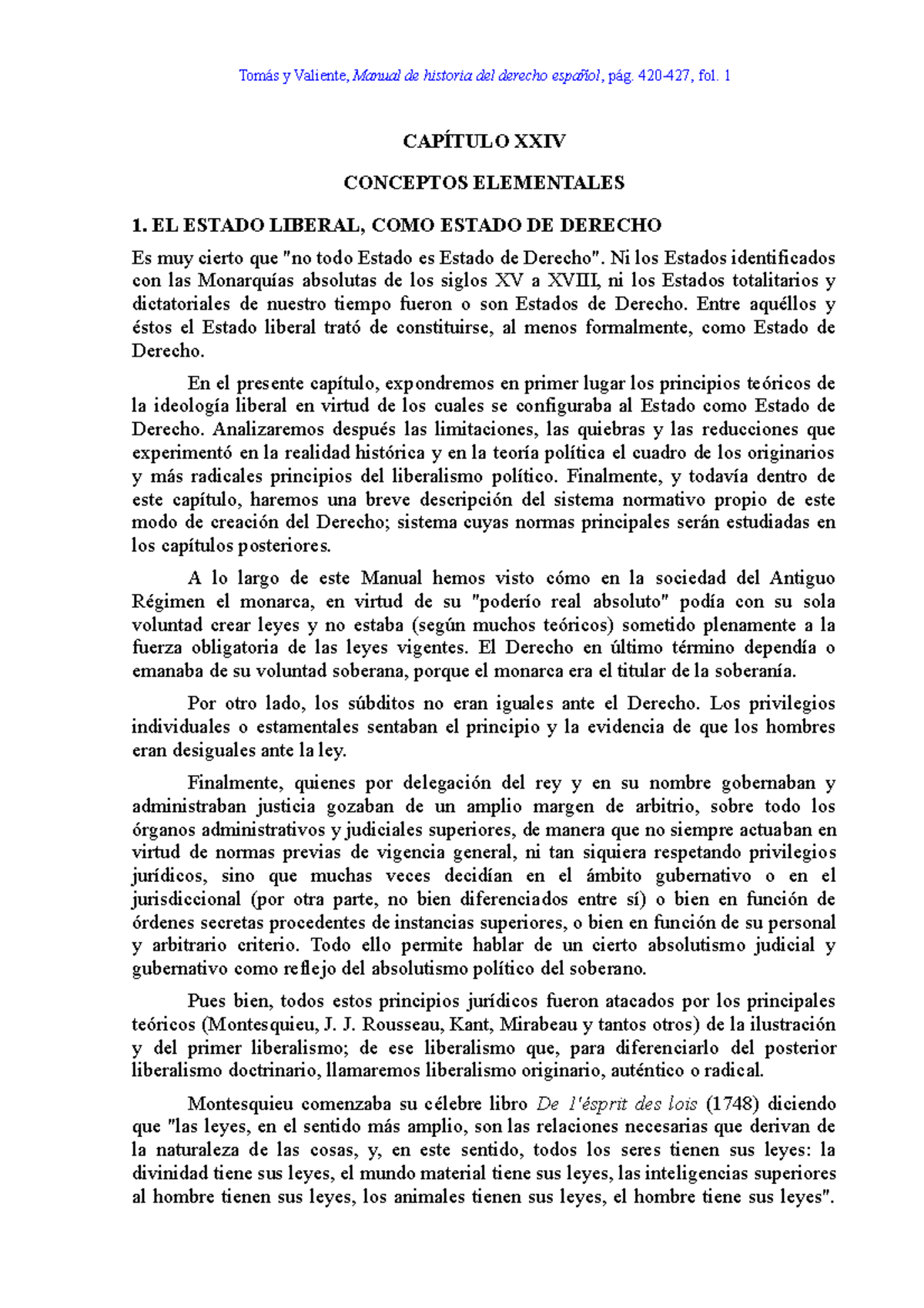 Valiente 420 427 - lectura - CAPÍTULO XXIV CONCEPTOS ELEMENTALES 1. EL ...