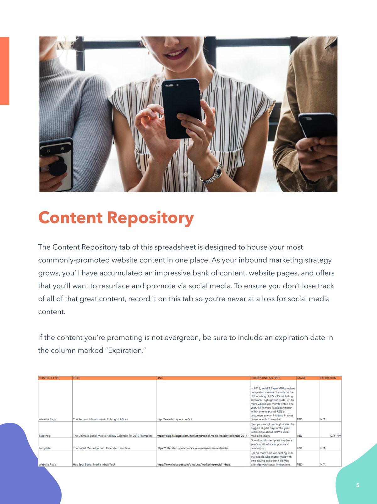 Social Media Calendar User Guide[ 05-06] - The Content Repository tab ...